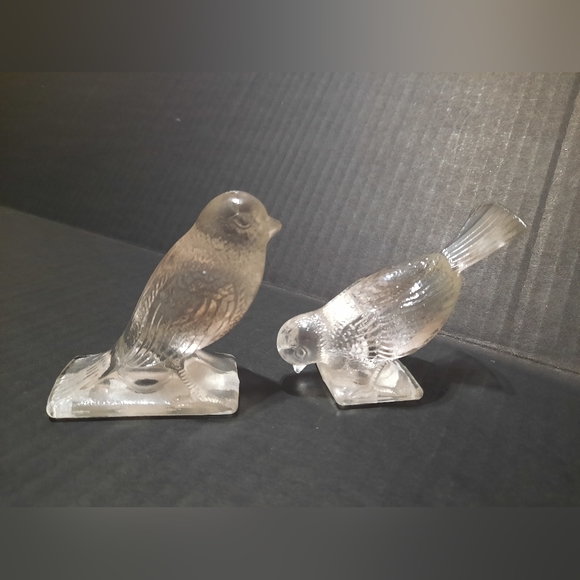 Vintage | Accents | Vintage Clear Bird Paperweights | Poshmark